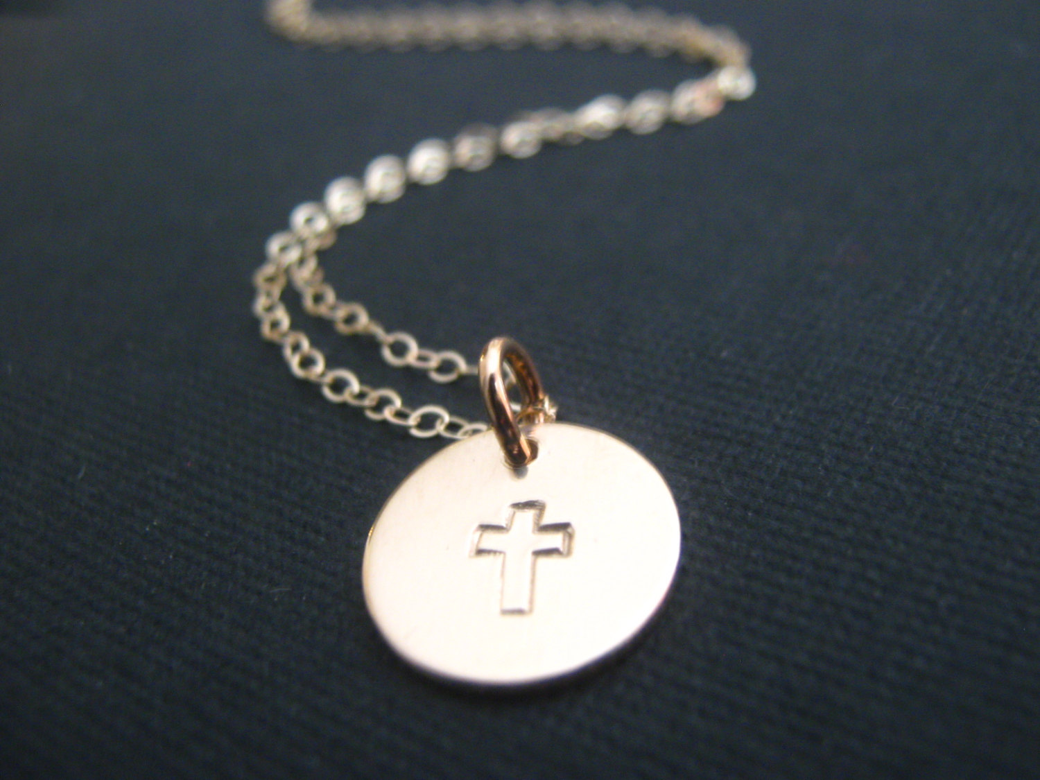 Gold Cross Necklace, Or Any Design Of Your Choice, Personalized Jewelry ...